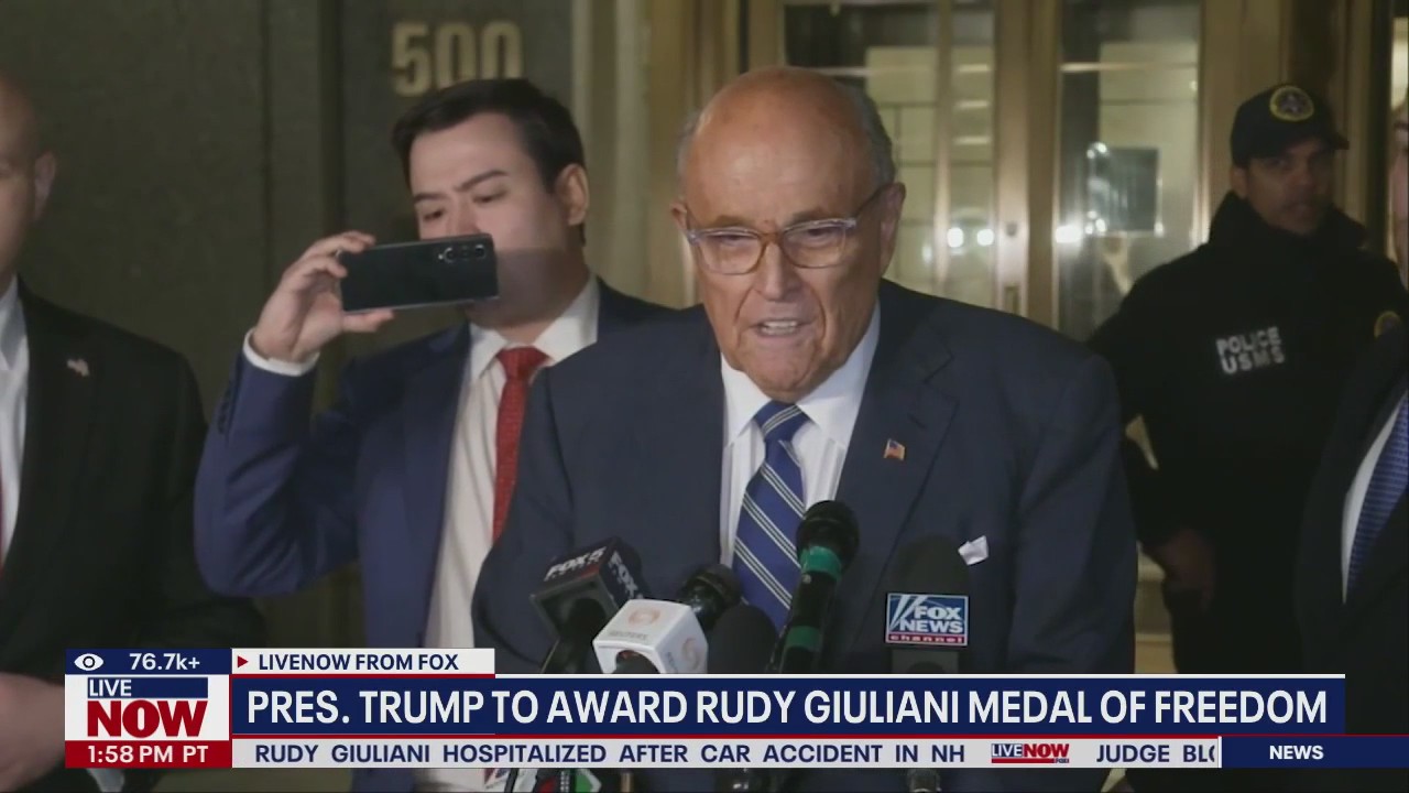 Trump awards Rudy Giuliani 'Medal of Freedom' | LiveNOW from FOX