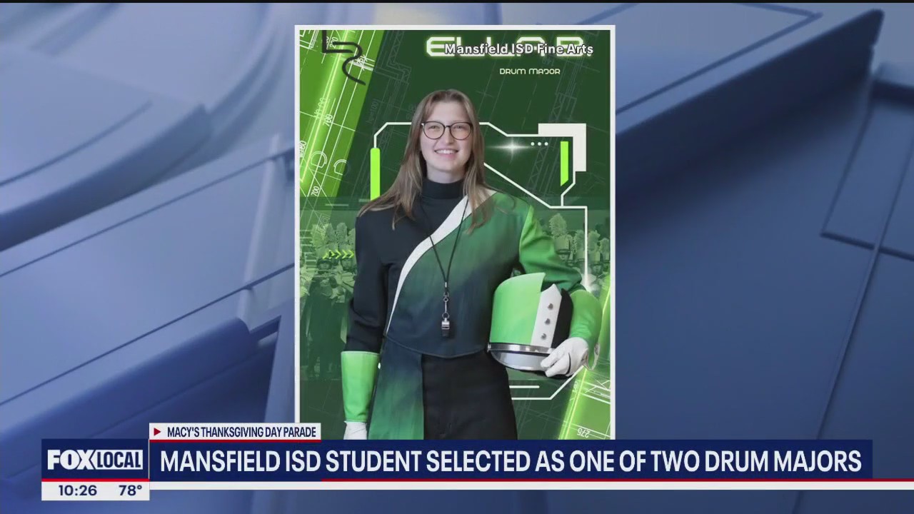 Mansfield ISD student to be drum major at Macy's Parade | FOX 4 Dallas ...