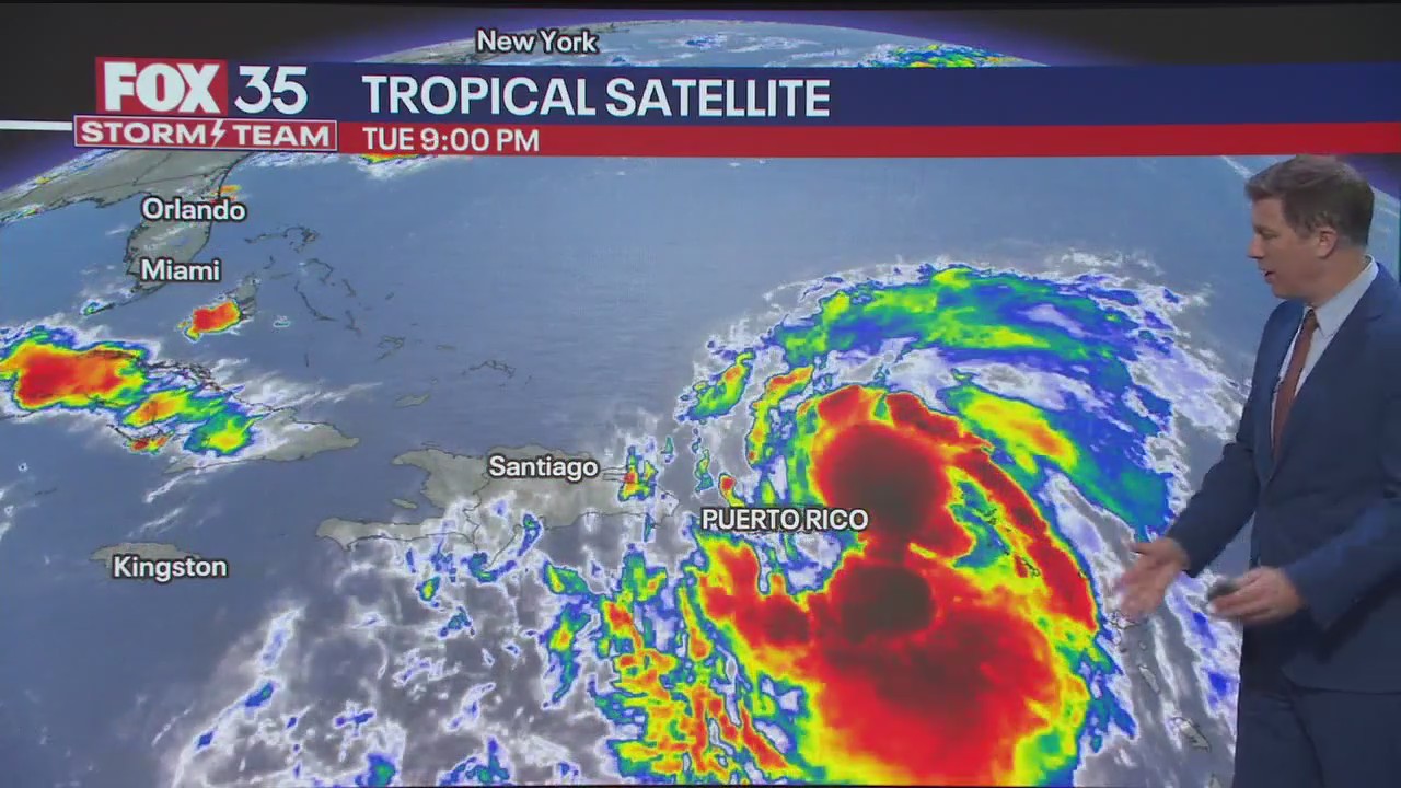 Tropical Storm Ernesto brings torrential rain to Puerto Rico | FOX 35 ...