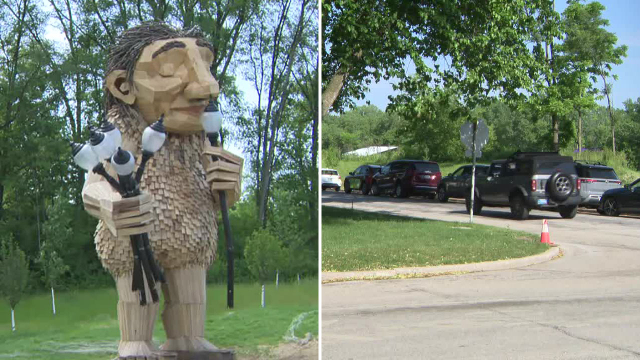 Troll sculpture traffic, parking concerns | FOX6 Milwaukee