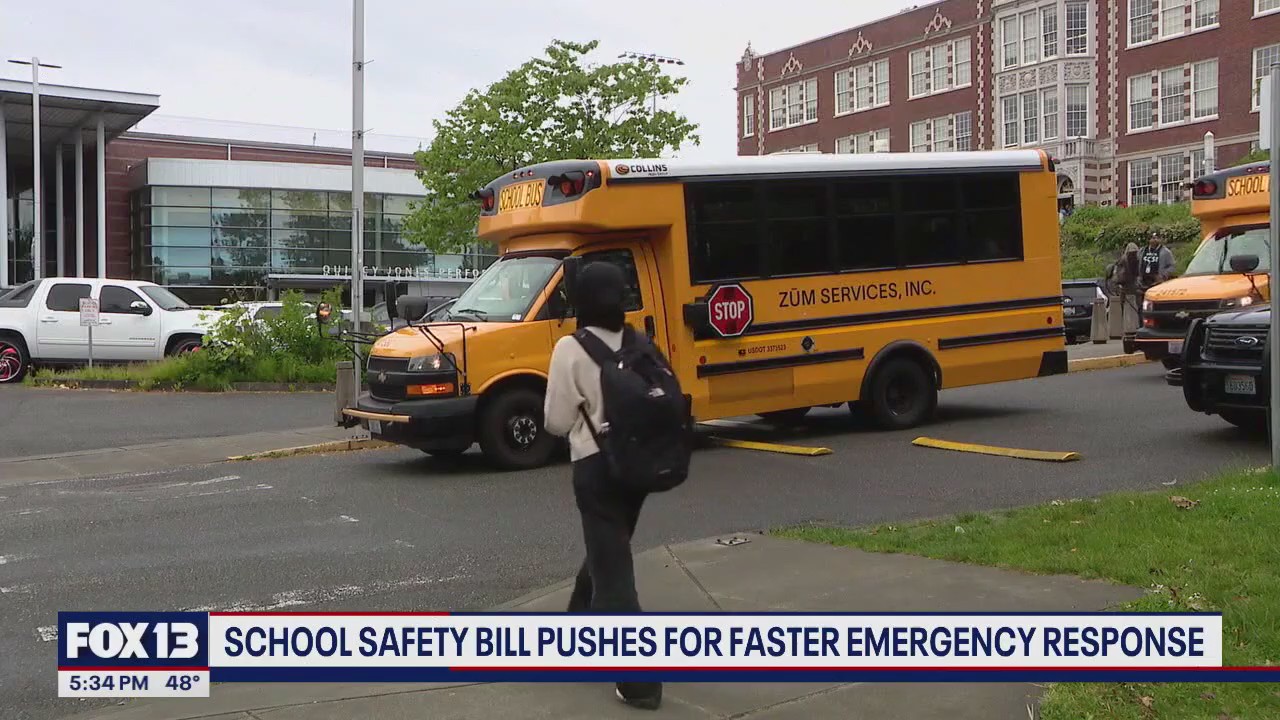 WA school safety bill pushes for faster emergency response | FOX 13 Seattle