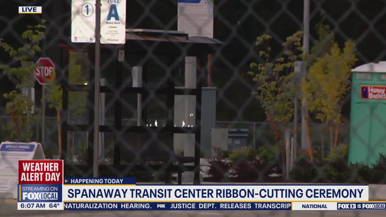 Transit center ribbon-cutting ceremony in Spanaway, WA | FOX 13 Seattle
