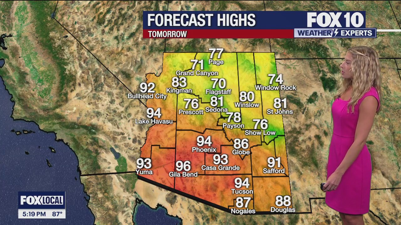 Evening weather forecast - 10/5/25 | FOX 10 Phoenix