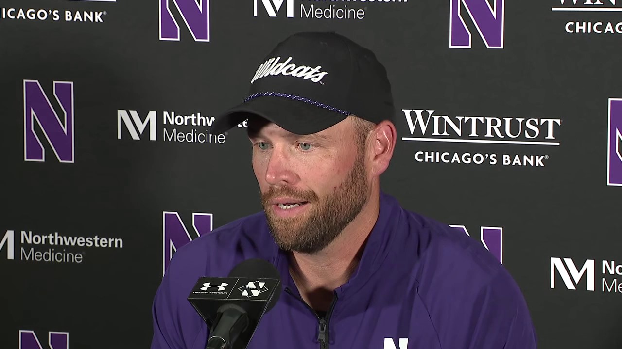 David Braun talks Northwestern football's fall camp: 'can't spray ...