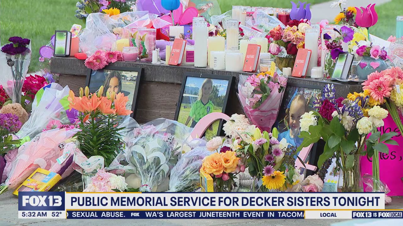 Public memorial service for Decker sisters | FOX 13 Seattle