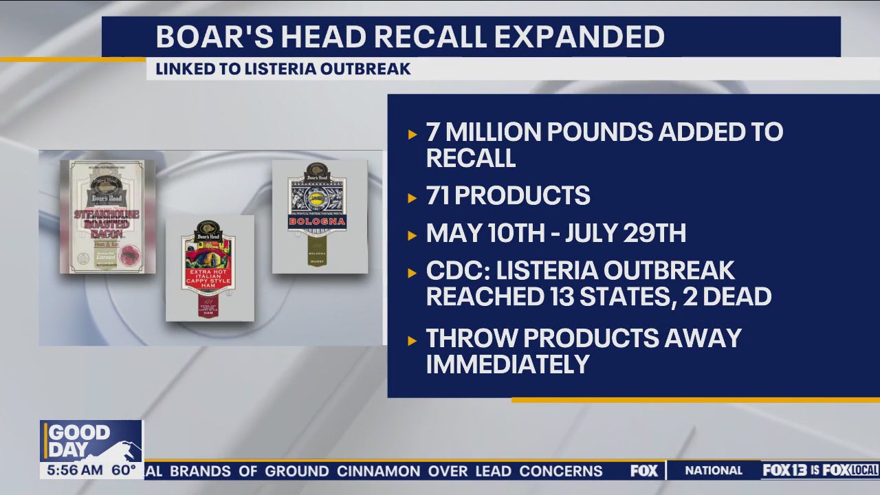 Boar's Head recall expanded | FOX 13 Seattle