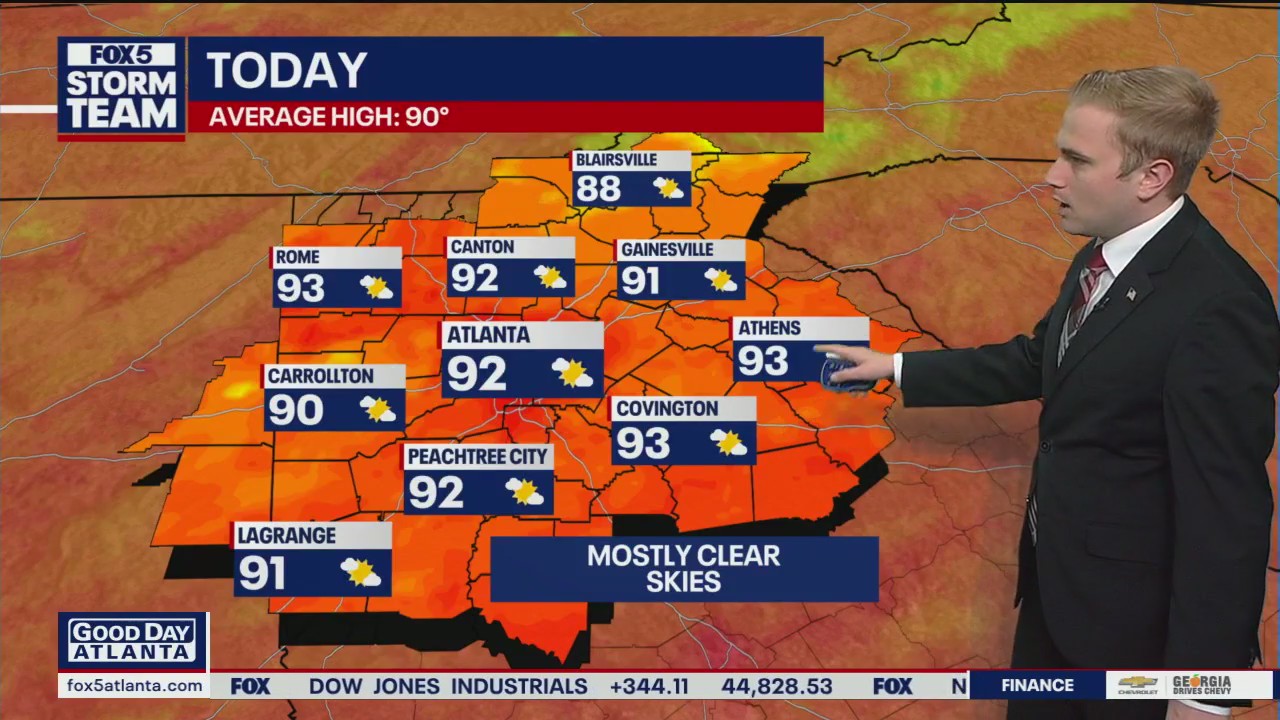 Alex's Saturday Morning Weather Forecast | FOX 5 Atlanta