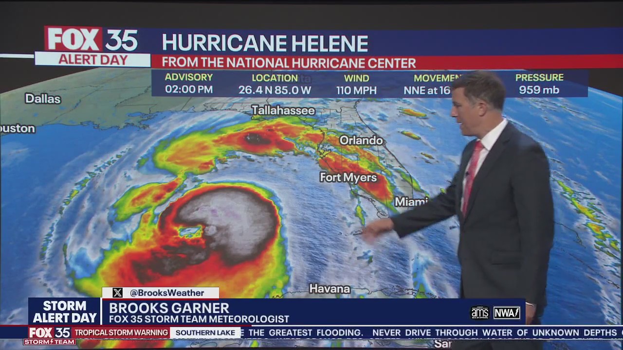 Hurricane Helene nearing Cat. 3 strength as it churns towards Florida ...