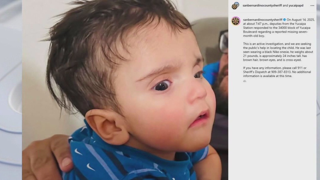 Search continues for missing baby boy in the IE | FOX 11 Los Angeles