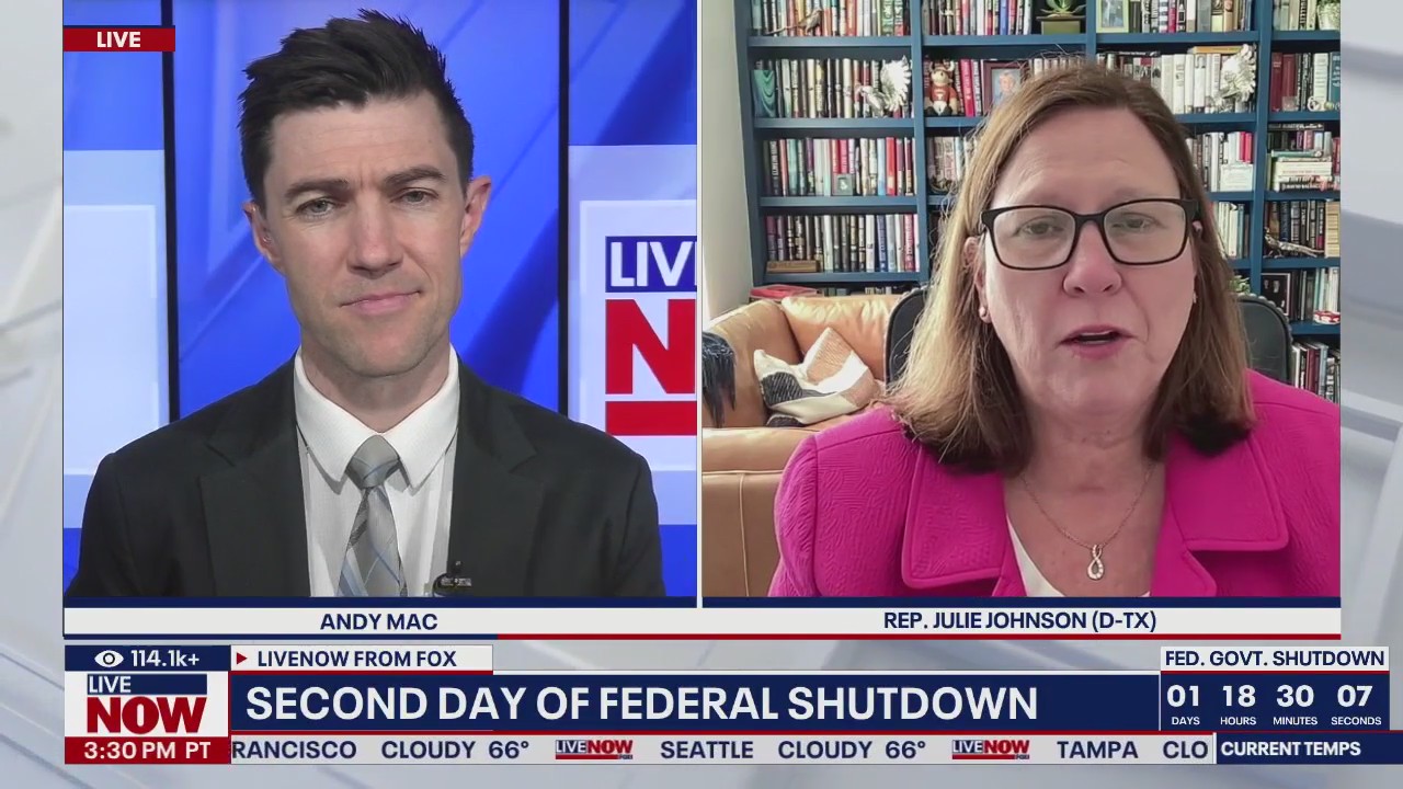 Rep. Julie Johnson (D-TX) on latest shutdown updates | LiveNOW from FOX