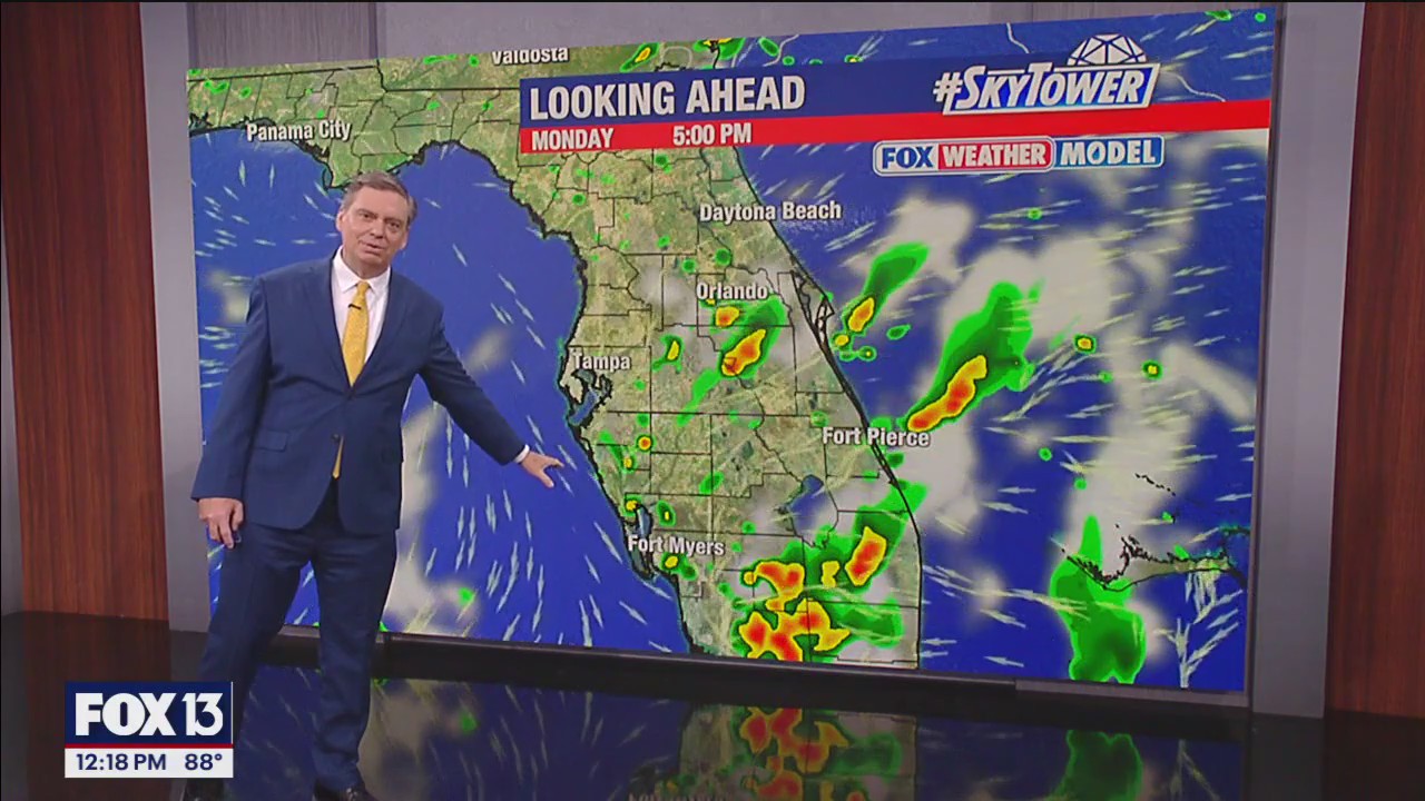 Tampa weather | Mix of sun and clouds on Monday | FOX 13 Tampa Bay