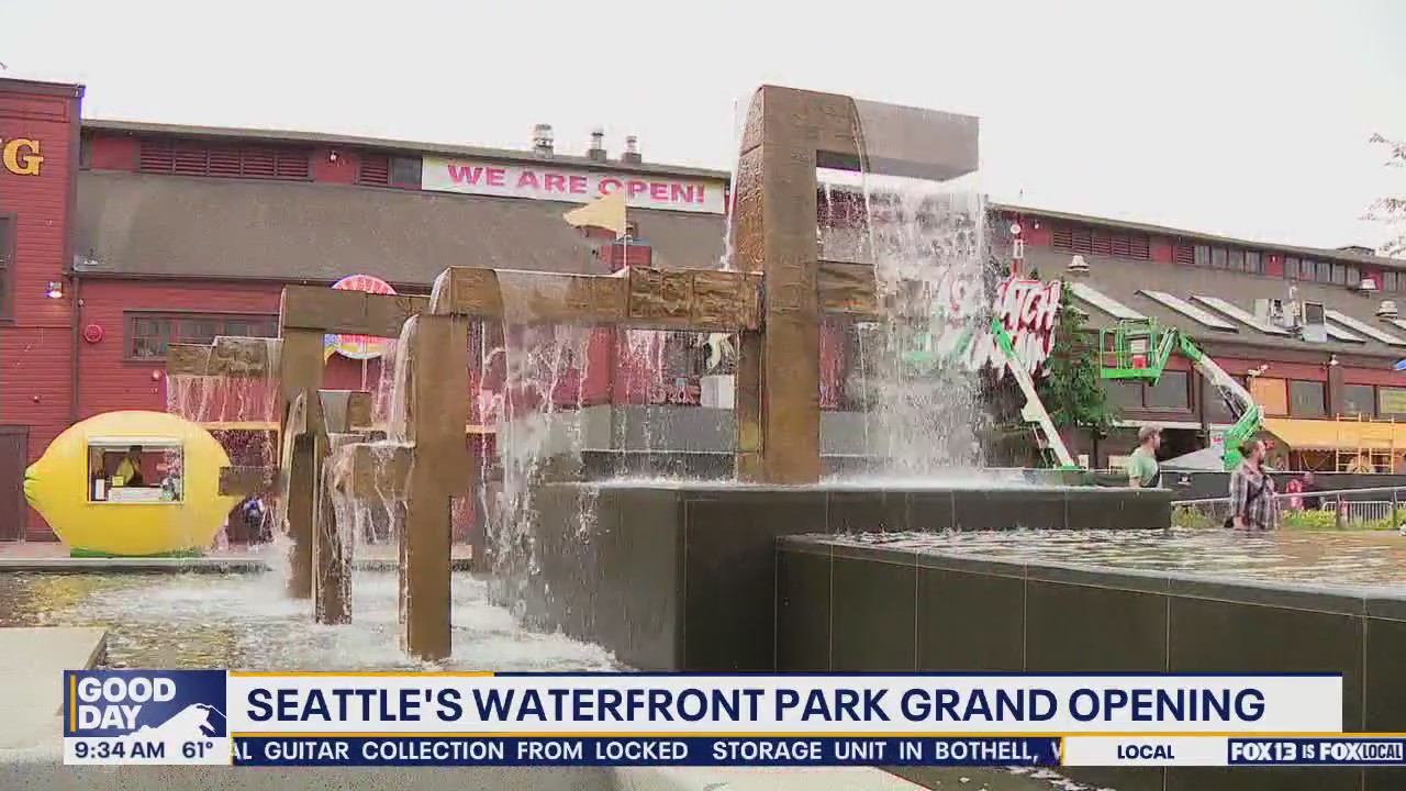 New Seattle Waterfront Park officially opens | FOX 13 Seattle