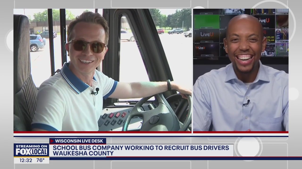 Bus drivers wanted; FOX6 gets behind the wheel | FOX6 Milwaukee
