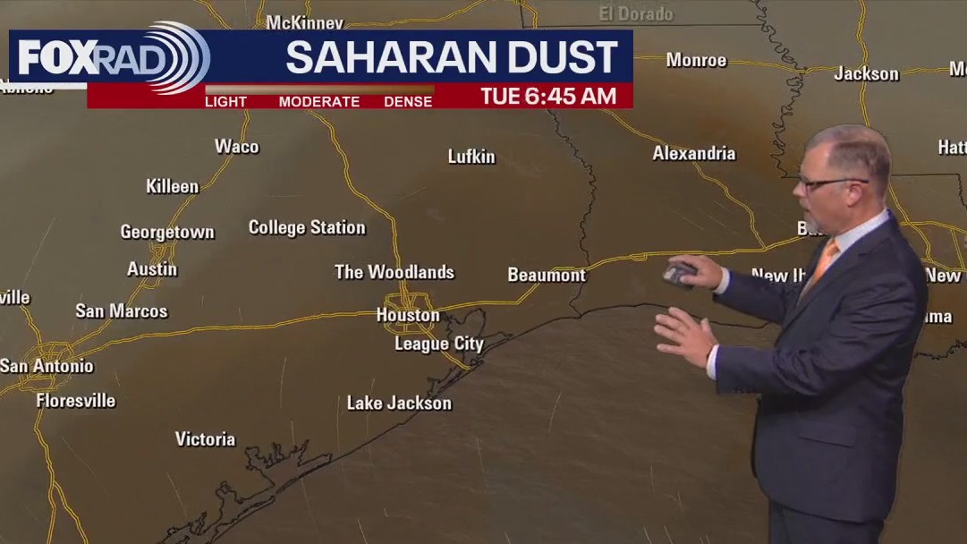 Houston weather: Rain moving out, Saharan Dust moving in | FOX 26 Houston