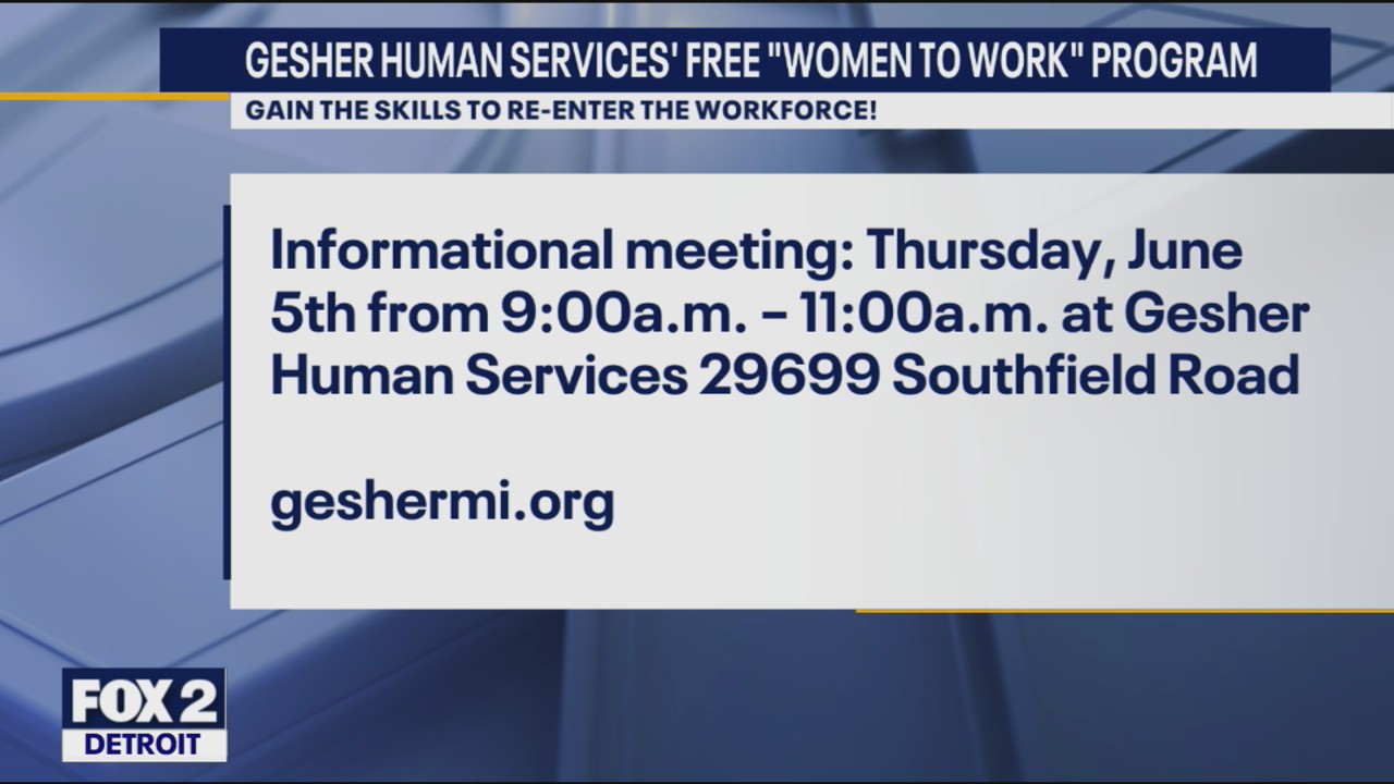 Gesher Human Services "Women to Work" Program | FOX 2 Detroit