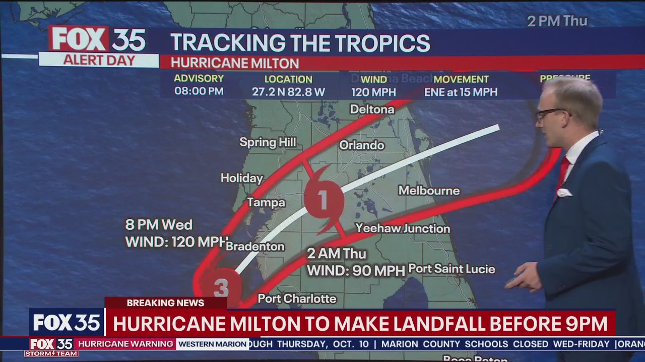 Hurricane Milton to hit Orlando area overnight | FOX 35 Orlando