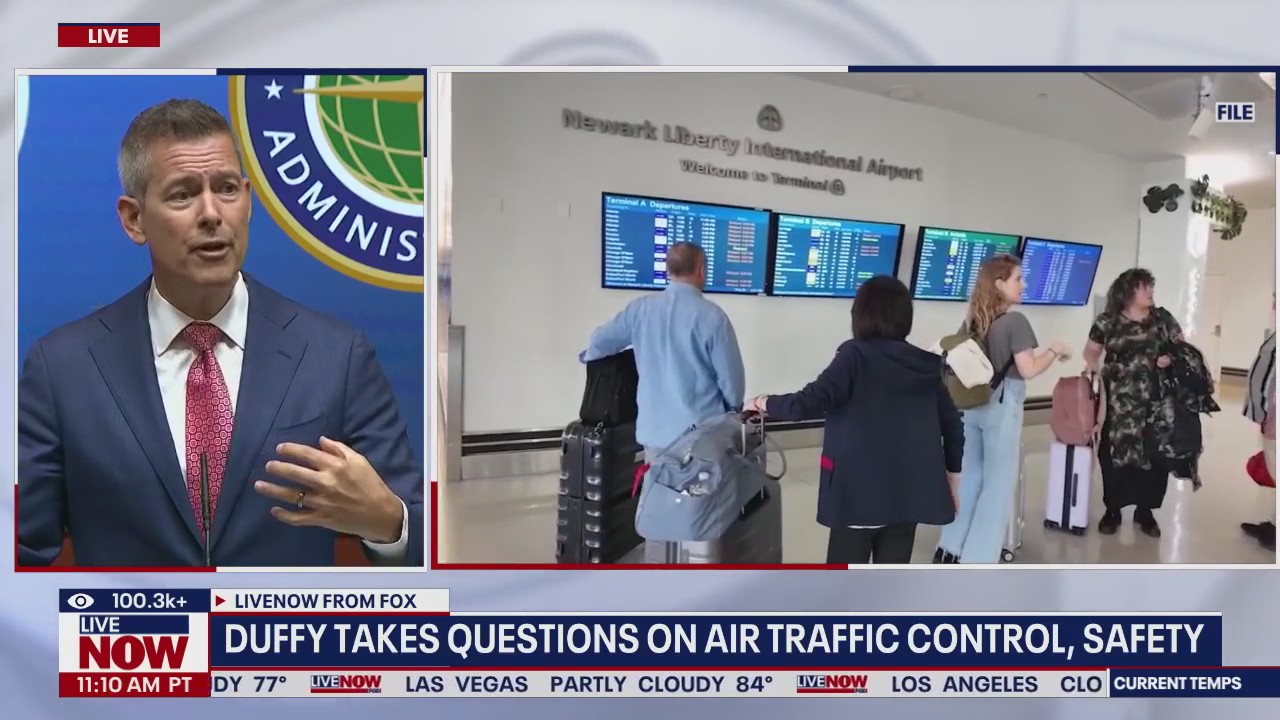 Sean Duffy takes questions on air traffic control | LiveNOW from FOX