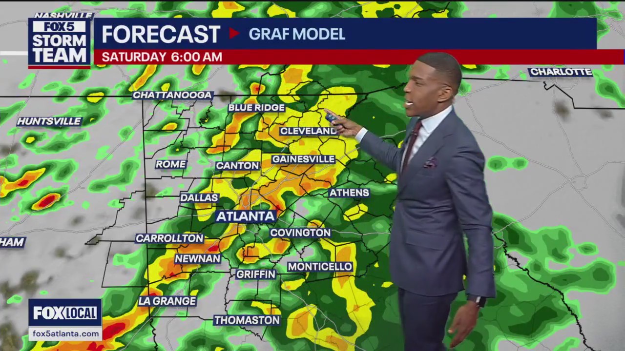 Rainy weekend for metro Atlanta | FOX 5 Atlanta