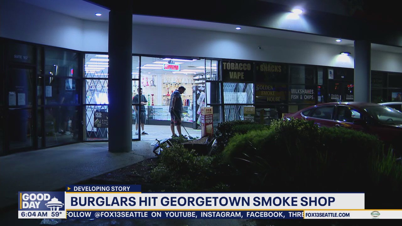 Burglars hit Seattle smoke shop | FOX 13 Seattle