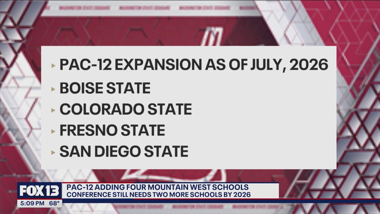 Pac-12 expansion to add 4 teams by 2026 | FOX 13 Seattle