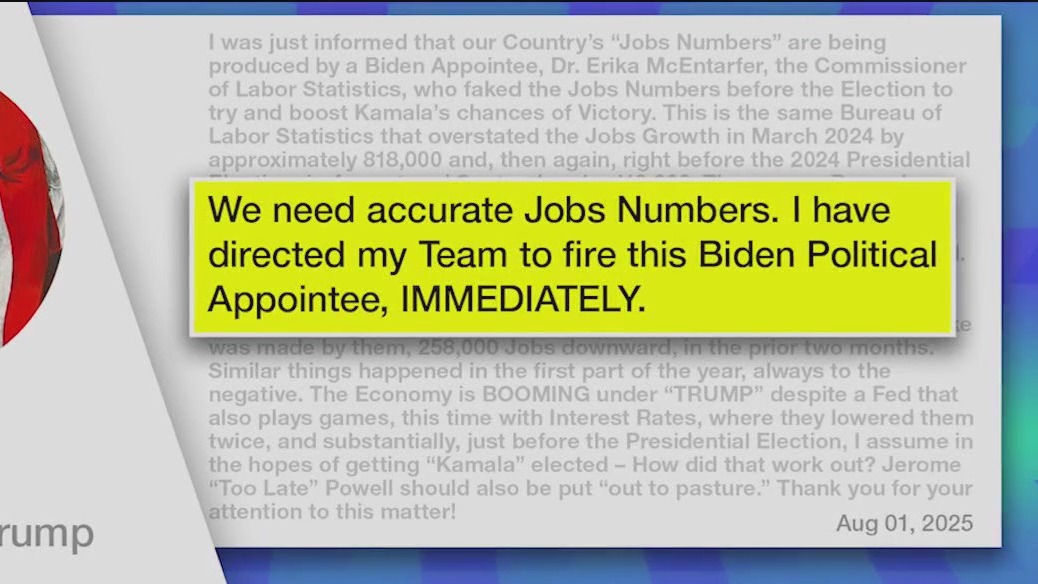 Trump claims jobs numbers were 'rigged' | KTVU FOX 2