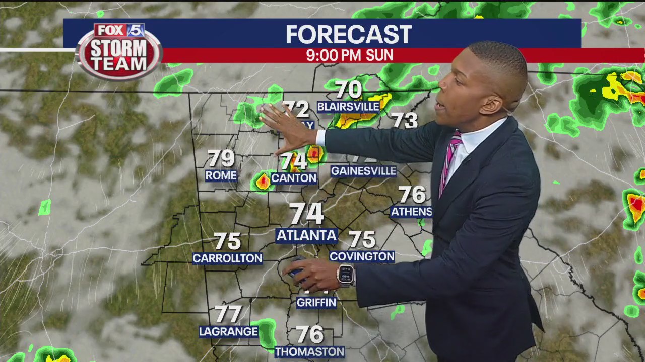 Sunday evening weather forecast update | FOX 5 Atlanta