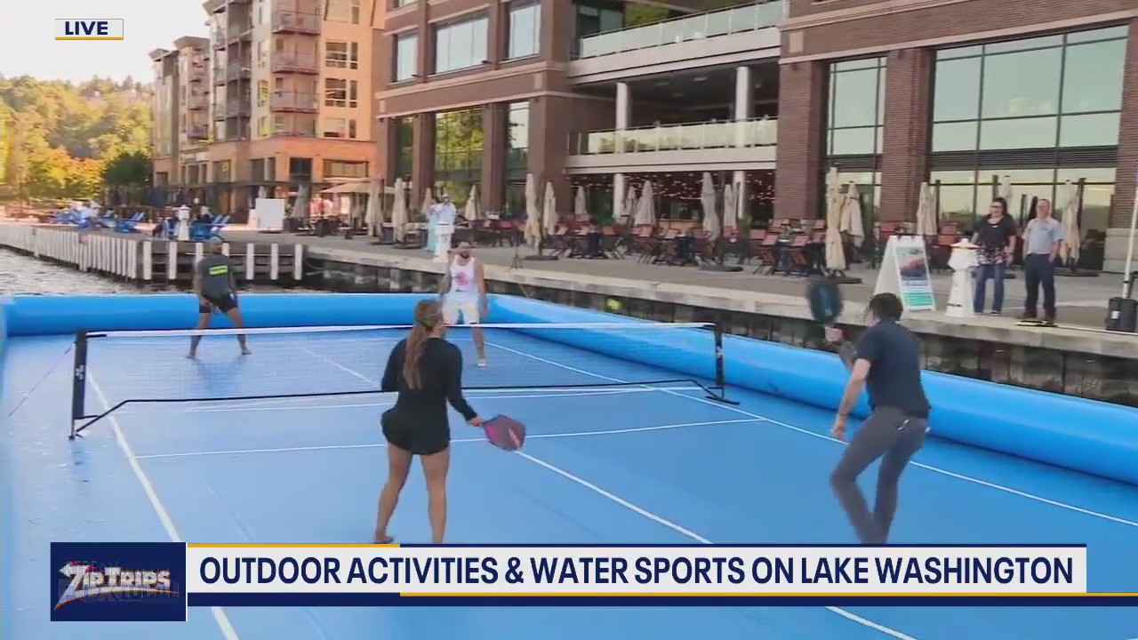 Zip Trips: Hyatt Regency in Renton opens new floating pickleball court ...