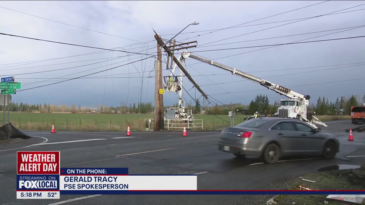 Puget Sound Energy provides update on 200k+ power outages | FOX 13 Seattle