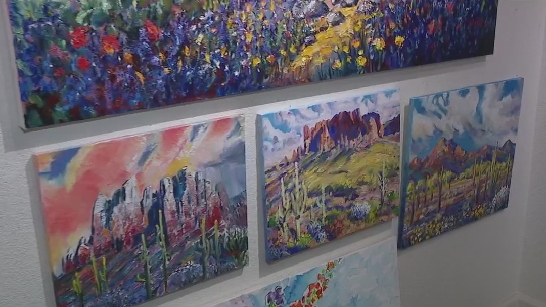 Phoenix area artists create monsoon art display | FOX 10 Phoenix