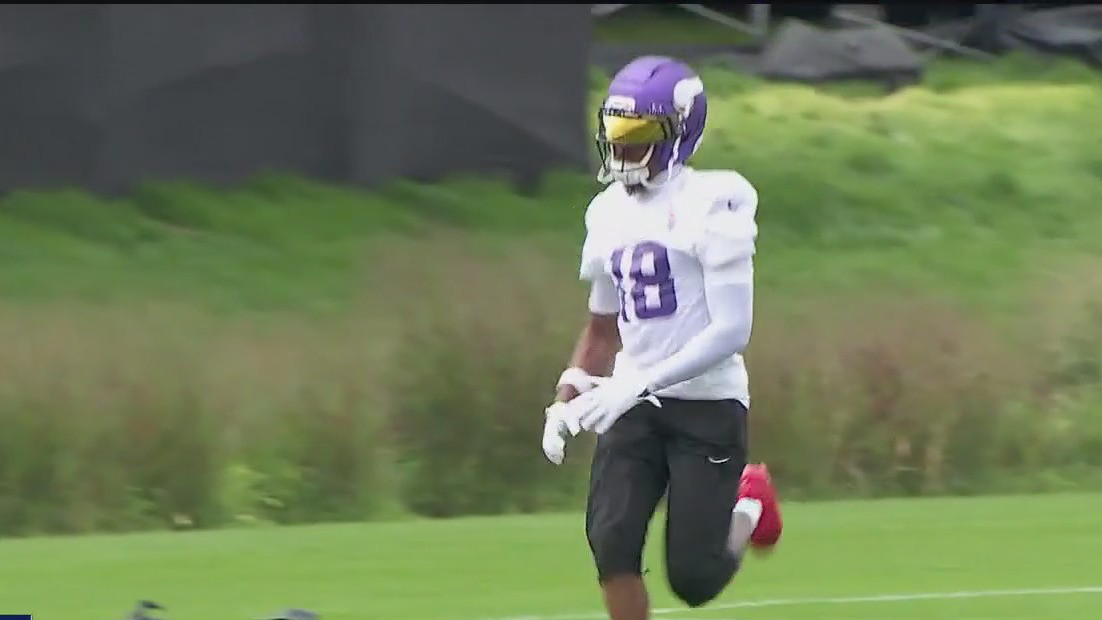 Justin Jefferson returns to Vikings practice 3 weeks after hamstring ...