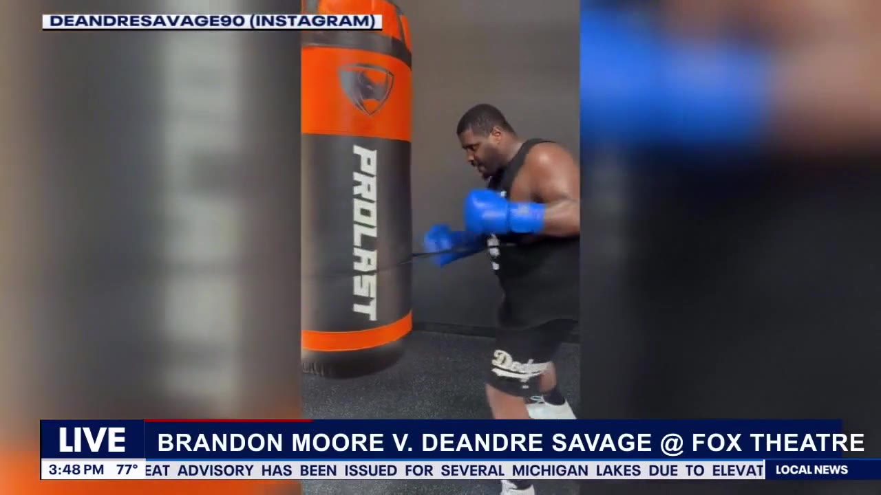 Knockout Champion, DeAndre Savage, faces off against Brandon Moore Septemeber 19th at Fox ...