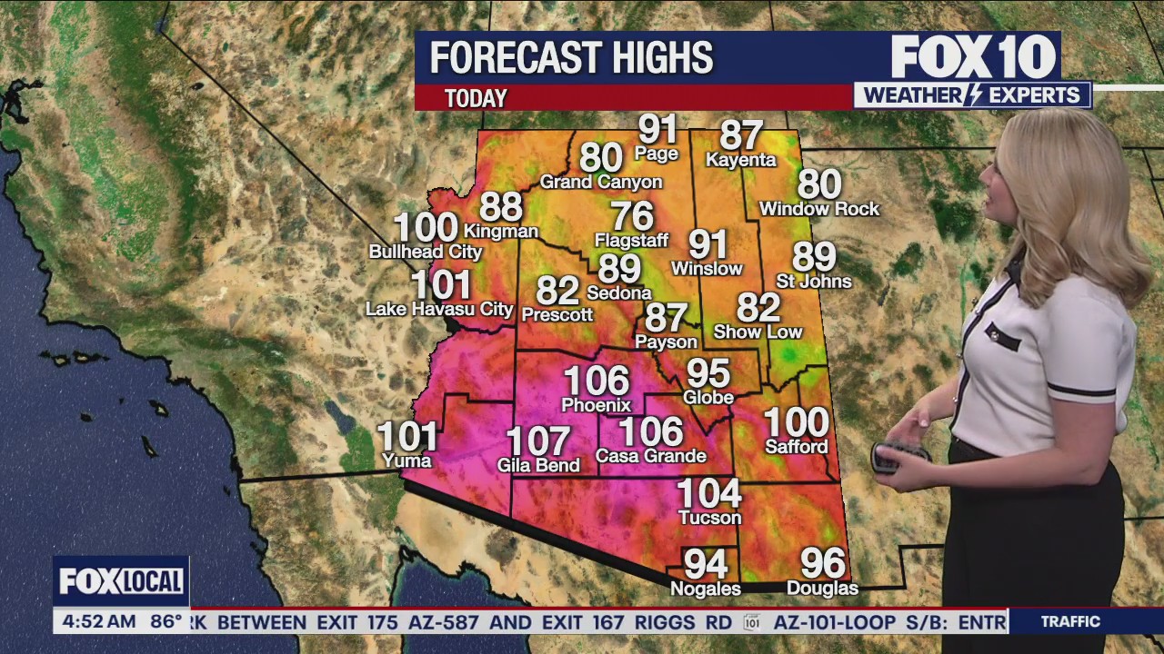Arizona weather forecast: Strong wind gusts expected in Phoenix area ...
