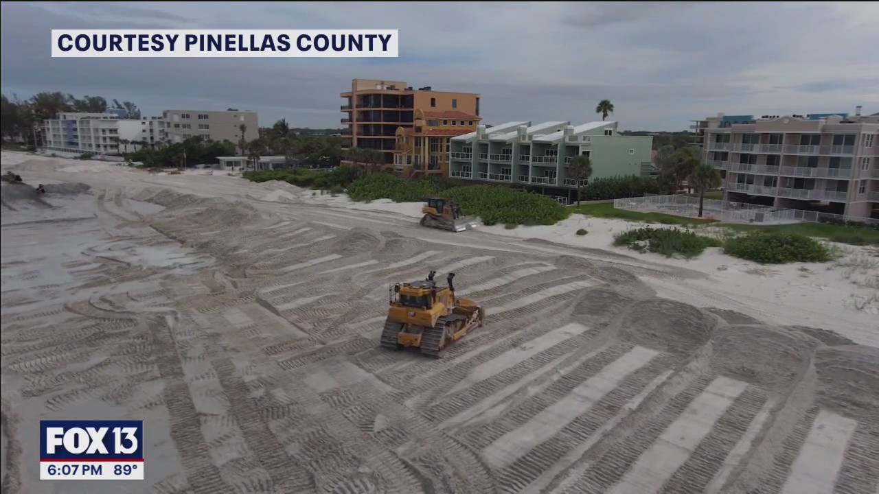 Pinellas County's first beach renourishment project since 2018 gets underway | FOX 13 Tampa Bay