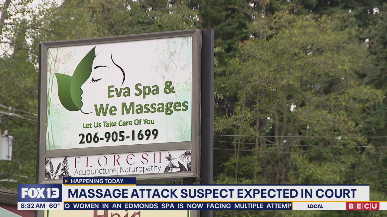 Edmonds, WA massage attack suspect expected in court | FOX 13 Seattle