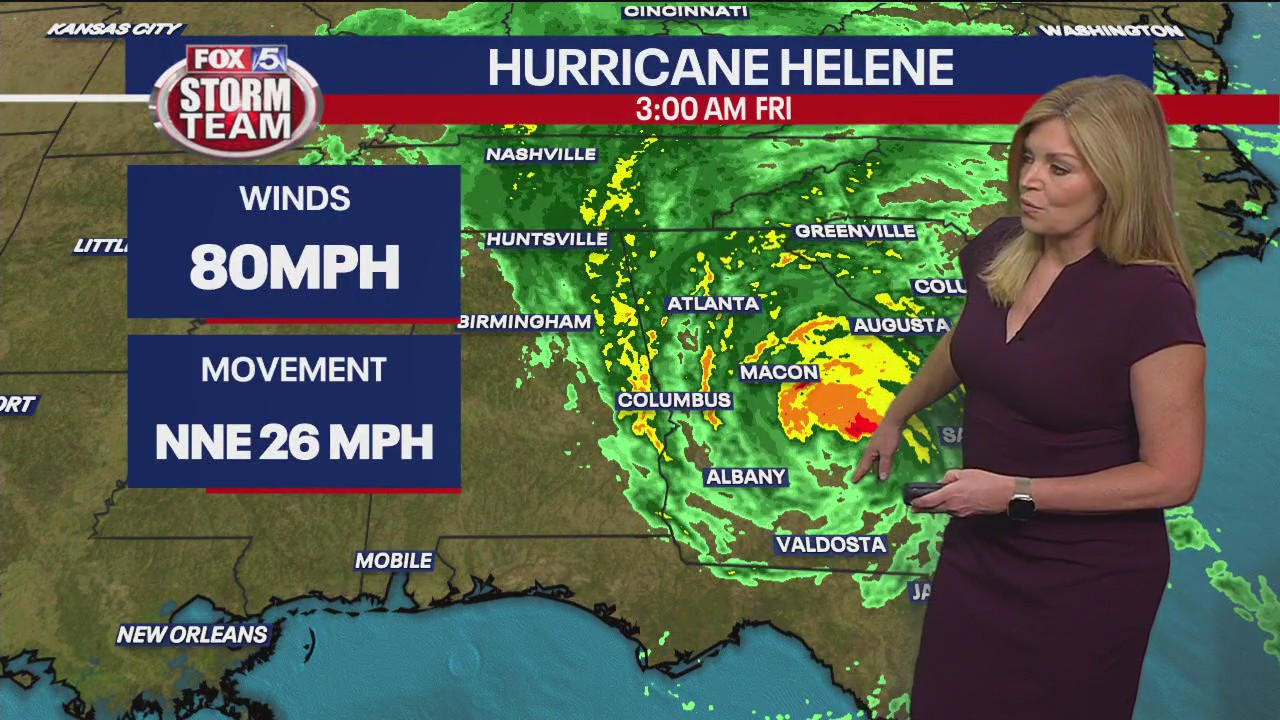 Hurricane Helene 3:30 a.m. Friday update | FOX 5 Atlanta