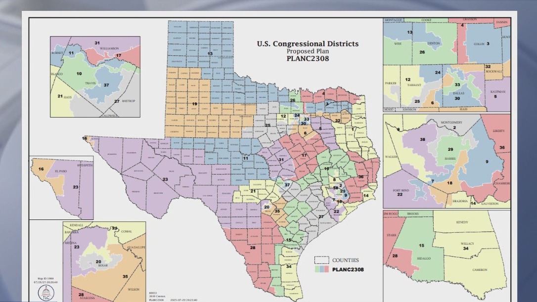 First Texas redistricting map draft released | FOX 26 Houston
