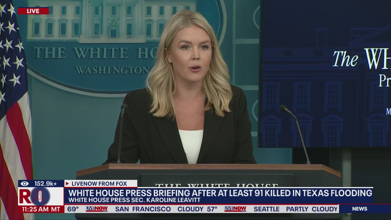 White House press briefing on Texas flooding | LiveNOW from FOX