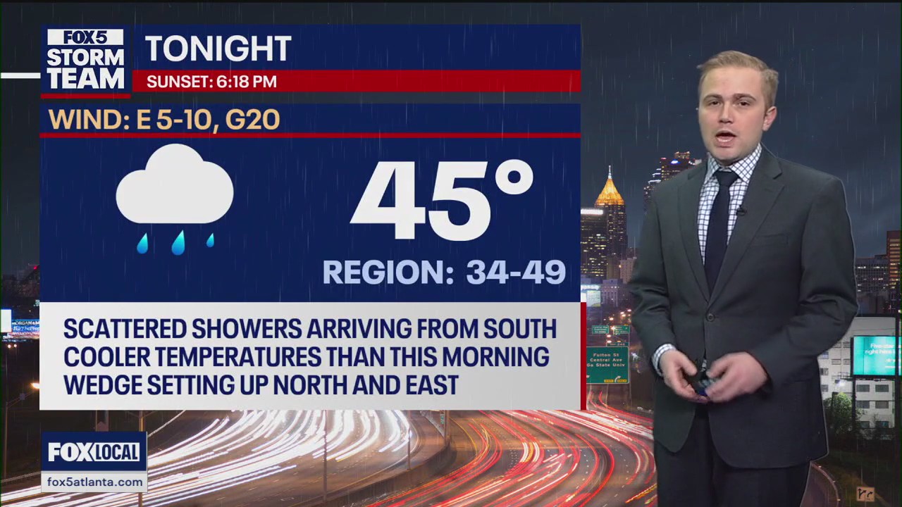 Monday afternoon forecast update | FOX 5 Atlanta