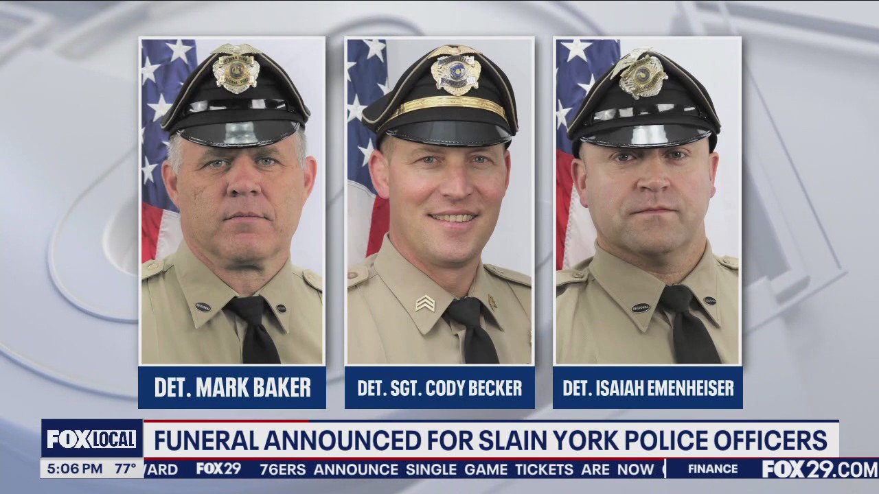 Funeral services announced for 3 fallen York County police officers ...