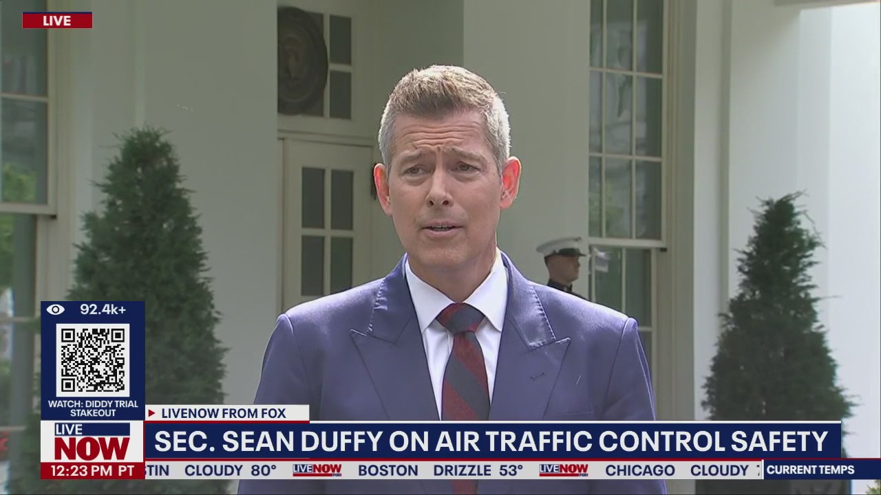 Sec. Duffy speaks on air traffic control, safety | LiveNOW from FOX
