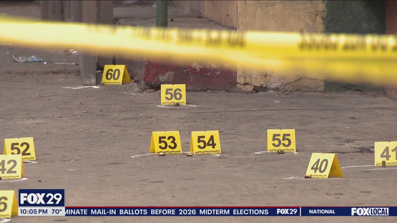 Over 50 shell casings found at scene of double shooting in North Philly ...