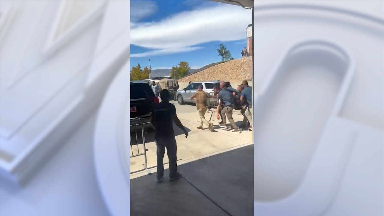 Video shows moment Charlie Kirk shot during university event | FOX 11 ...