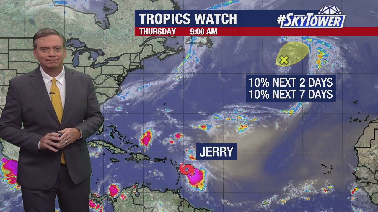 Tropical Storm Jerry expected to strengthen as it swirls past Leeward ...