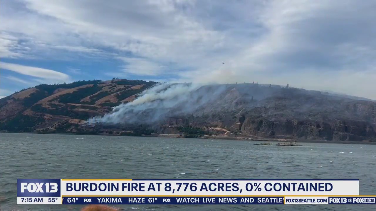 WA wildfires update: Burdoin Fire reached nearly 9,000 acres | FOX 13 ...