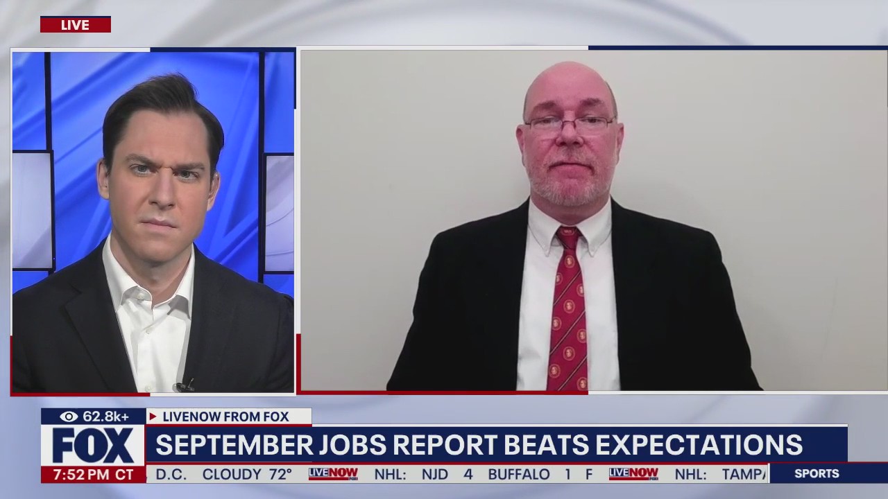 September jobs report beats expectations | LiveNOW from FOX