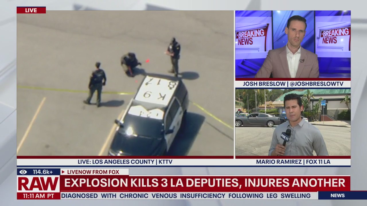 Explosion kills 3 LA deputies, injures another | LiveNOW from FOX