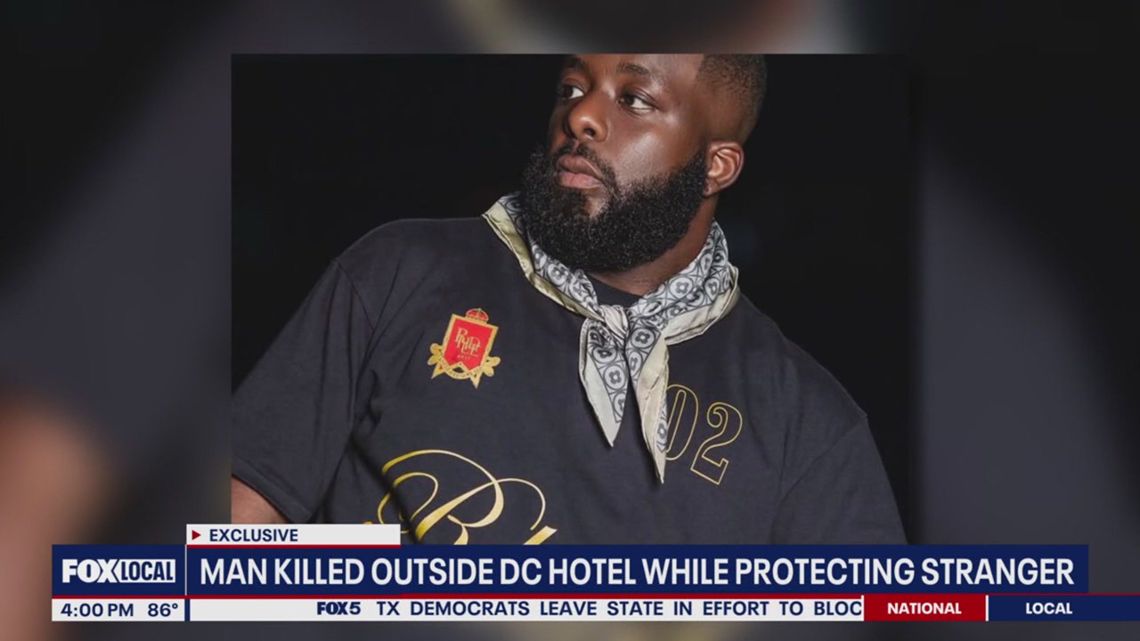 Man killed outside DC hotel while protecting stranger | FOX 5 DC