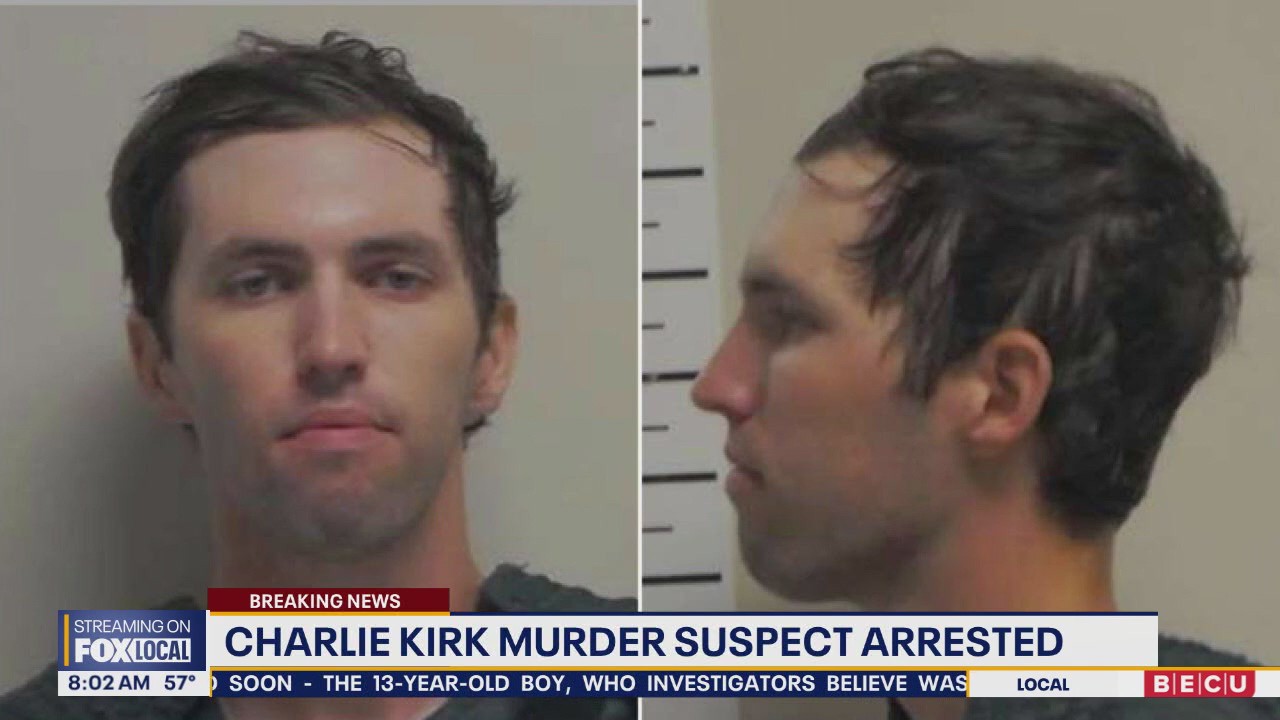 Charlie Kirk murder suspect arrested, Tyler Robinson mugshot released | FOX 13 Seattle