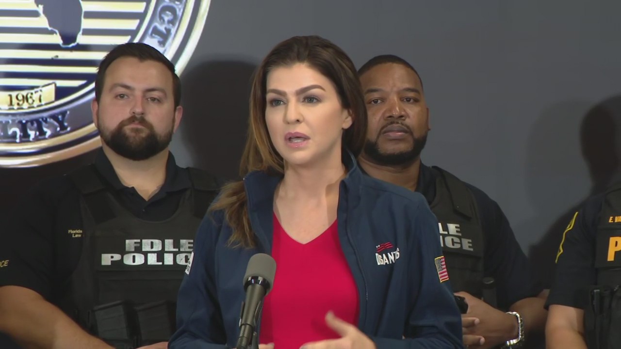 Florida First Lady Casey DeSantis holds press conference in Orlando ...