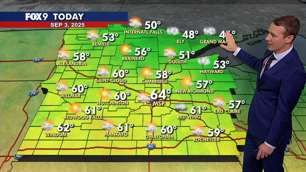 Minnesota weather: Breezy and cool Wednesday, chilly outlook to finish ...